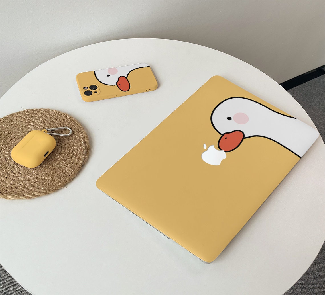 Cartoon Duck Yellow Macbook Shell Case Cover for New Macbook - Etsy