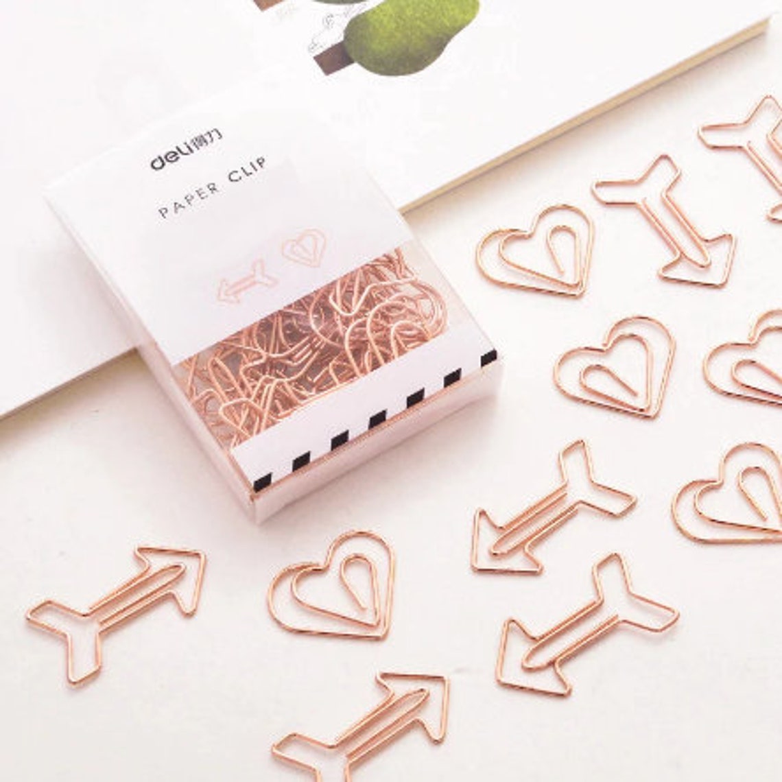 Paper Clips 12 Units Mini Paper Clips Stationery | Etsy