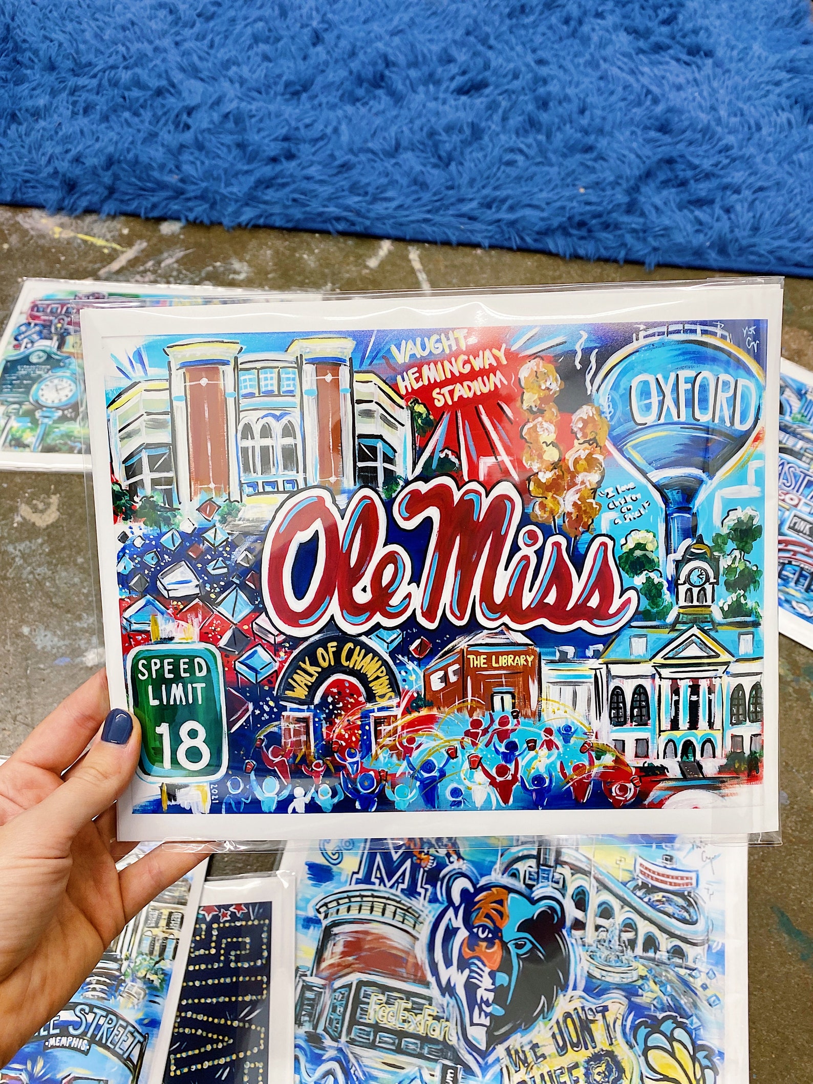 Pop Art INSPIRED Ole Miss Fine Art Luster Print - Etsy