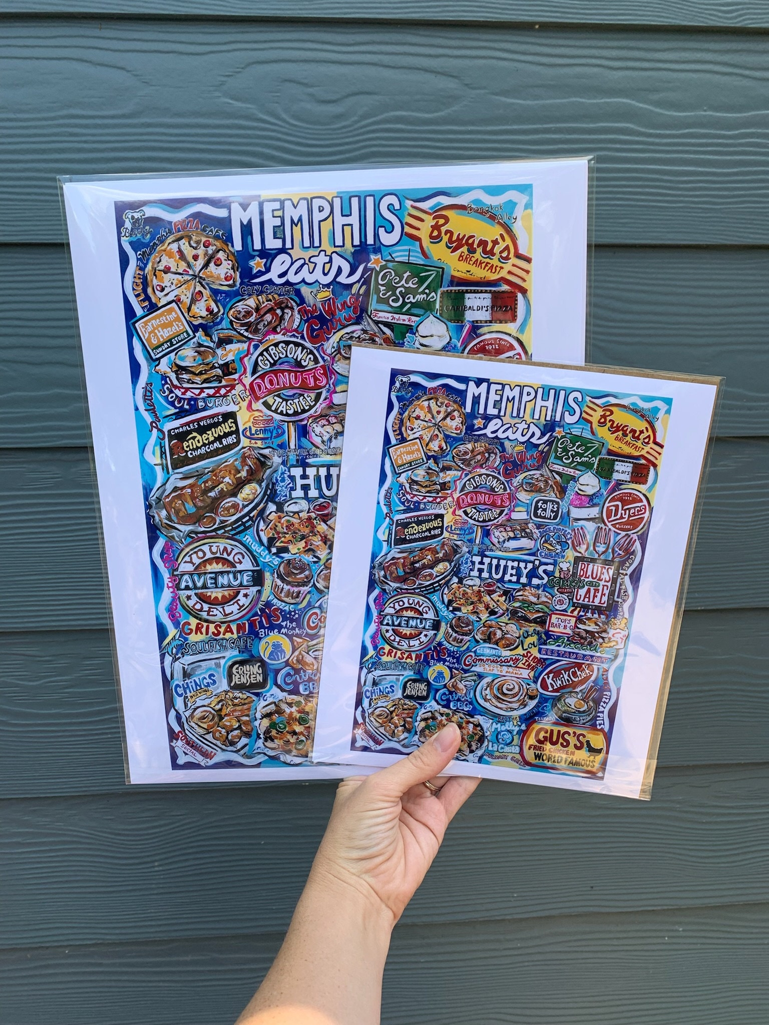 Memphis Eats - Famous Food Collage Fine Art Print - Etsy