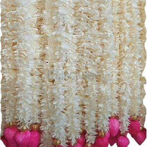 Pink Lotus Bud Garland: Rajasthani Wedding Mehndi Decor (4 Feet) - Etsy