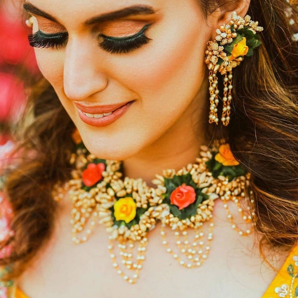 Flower Jewelry Haldi - Etsy