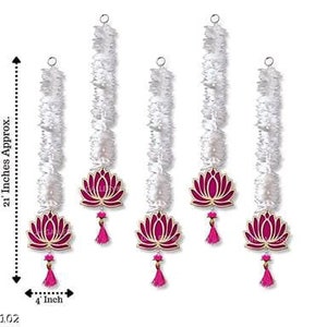 Pink Lotus Marigold Flower Garland: Indian Wedding Decor (20-25") - Etsy