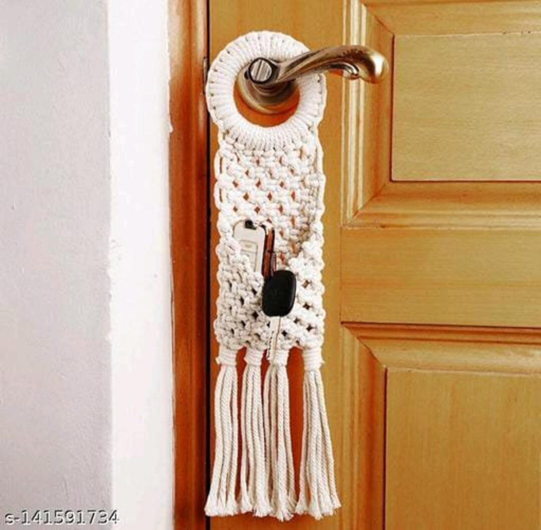 Macrame Wall Hanging, Macrame Mobile and Key Holder , Bohemian ...