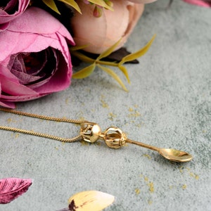 Spoon Necklace Mini Spoon Pendant Chain Necklace Magical Gift for Her ...
