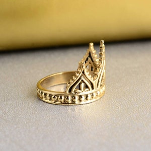 Gold Crown Ring - Etsy