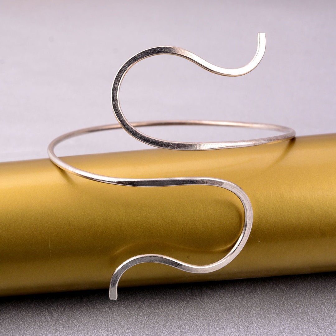 Snake Bracelet Gold , Arm Bracelet, Wrist Cuff, Snake Arm Cuff, Boho ...