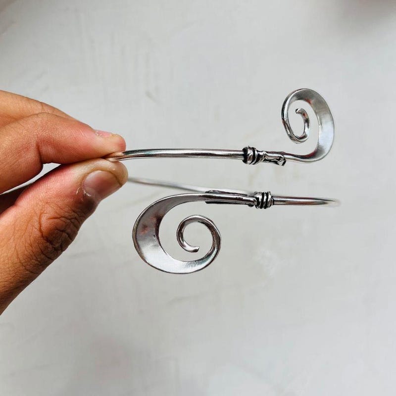 Jewelry Silver Arm Cuff - Etsy