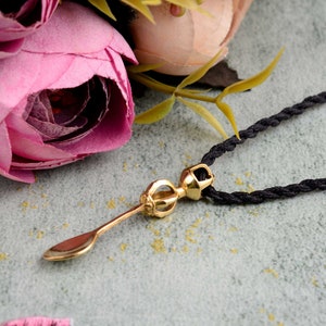 Spoon Necklace Mini Spoon Pendant Chain Necklace Magical Gift for Her ...