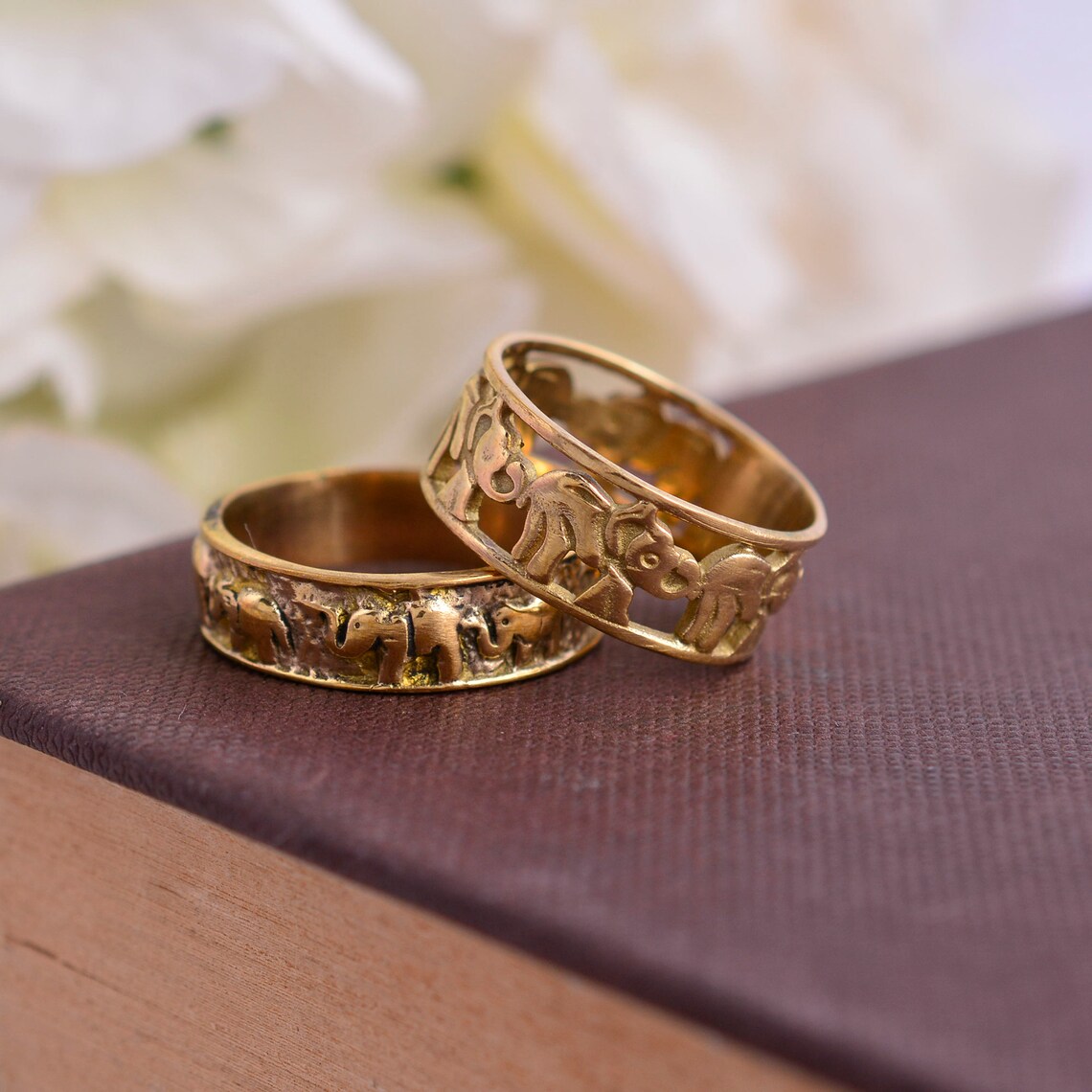 Handmade Brass Elephant Band Ring: Jaipur Jewelry - Etsy