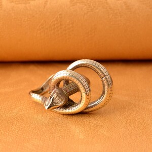 Serpent Delicate Brass Ring Handmade Snake Ring Goth Ring - Etsy