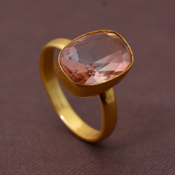 Pink Stone Ring - Etsy