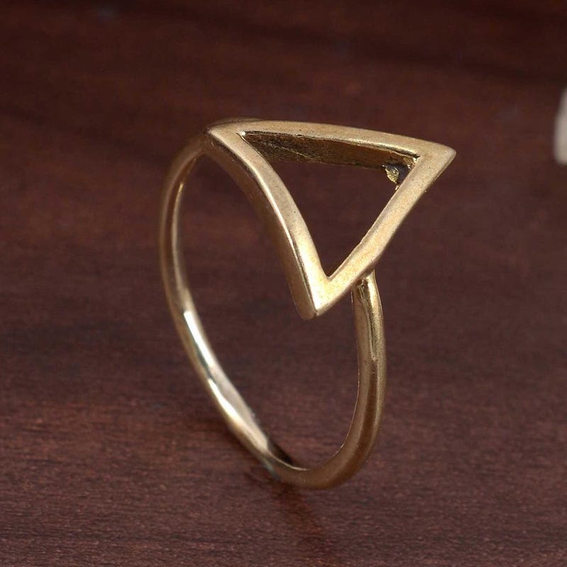 Triangle Ring - Etsy UK