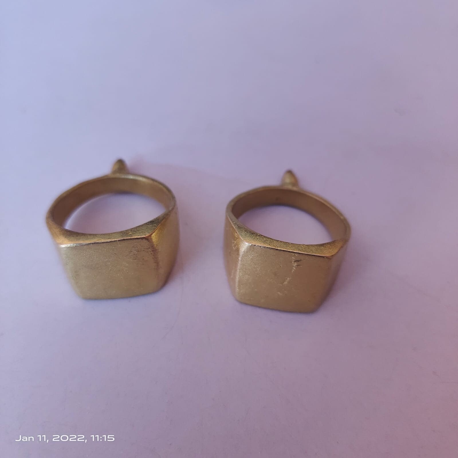 Square Signet Ring Gold Signet Ring Silver Signet Ring | Etsy