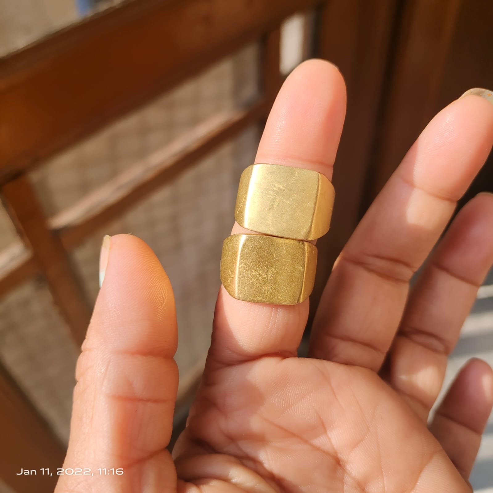 Square Signet Ring Gold Signet Ring Silver Signet Ring | Etsy