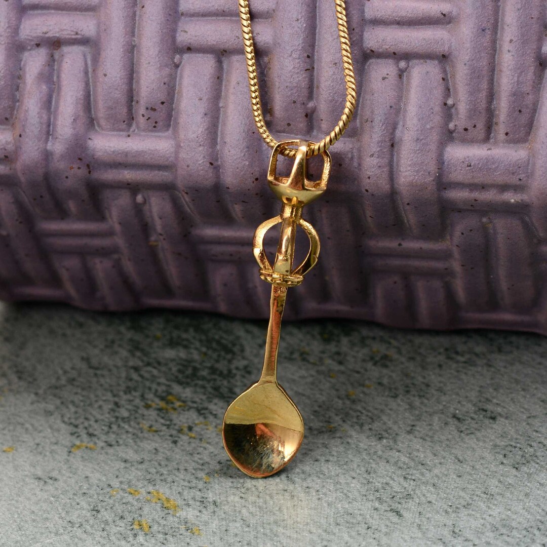 Spoon Necklace Mini Spoon Pendant Chain Necklace Magical Gift for Her ...