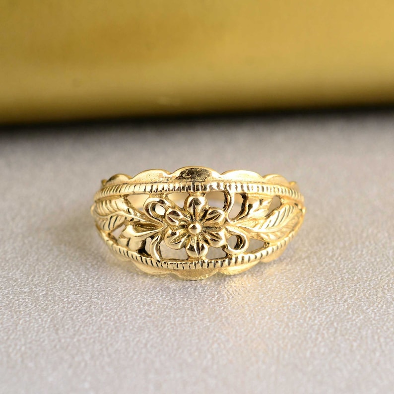 Gold Brass Ring Set: Ethnic Bohemian Stackable Rings - Etsy