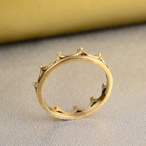 Brass Crown Ring: Handmade Promise Ring - Etsy
