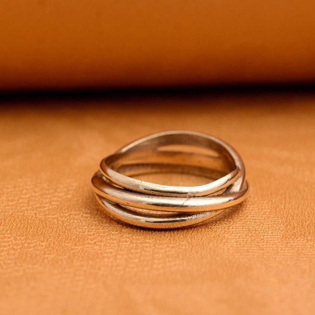 Gold Twist Ring, Slight Twist Ring, Gold Ring, Dainty Ring, Simple Ring ...