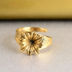 Gold Brass Ring Set: Ethnic Bohemian Stackable Rings - Etsy