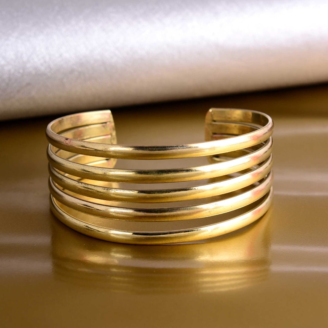 Gold Plated Bangle, Stacking Bangles, Stacking Bracelets, Chunky Gold ...
