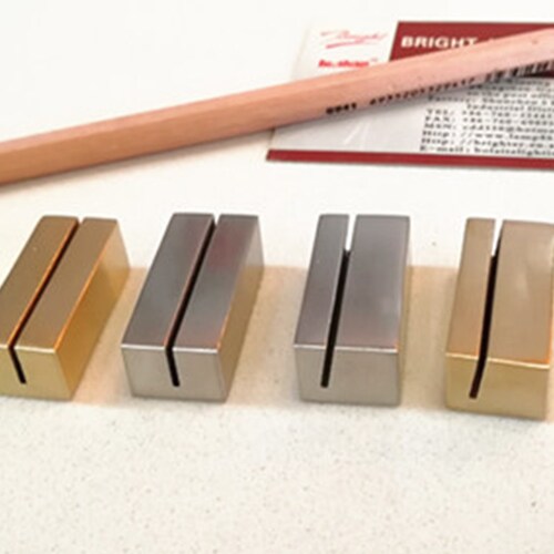 Brass Stainless Steel Card Holdercard Photo Holder Brass - Etsy