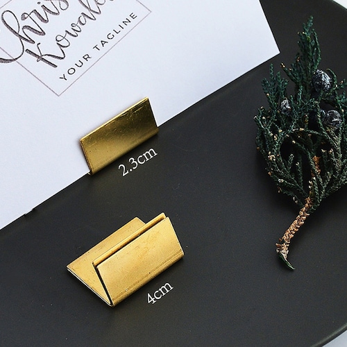 Brass Stainless Steel Card Holder Card Photo Holder Brass - Etsy