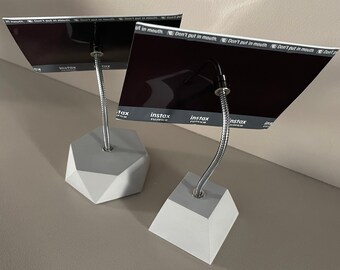 Concrete Cubes ,concrete Card Holder, Modern Decor, Picture Holder ...