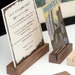 Black Walnut Wood Table Stands,name Place Card Stand, Walnut Table ...