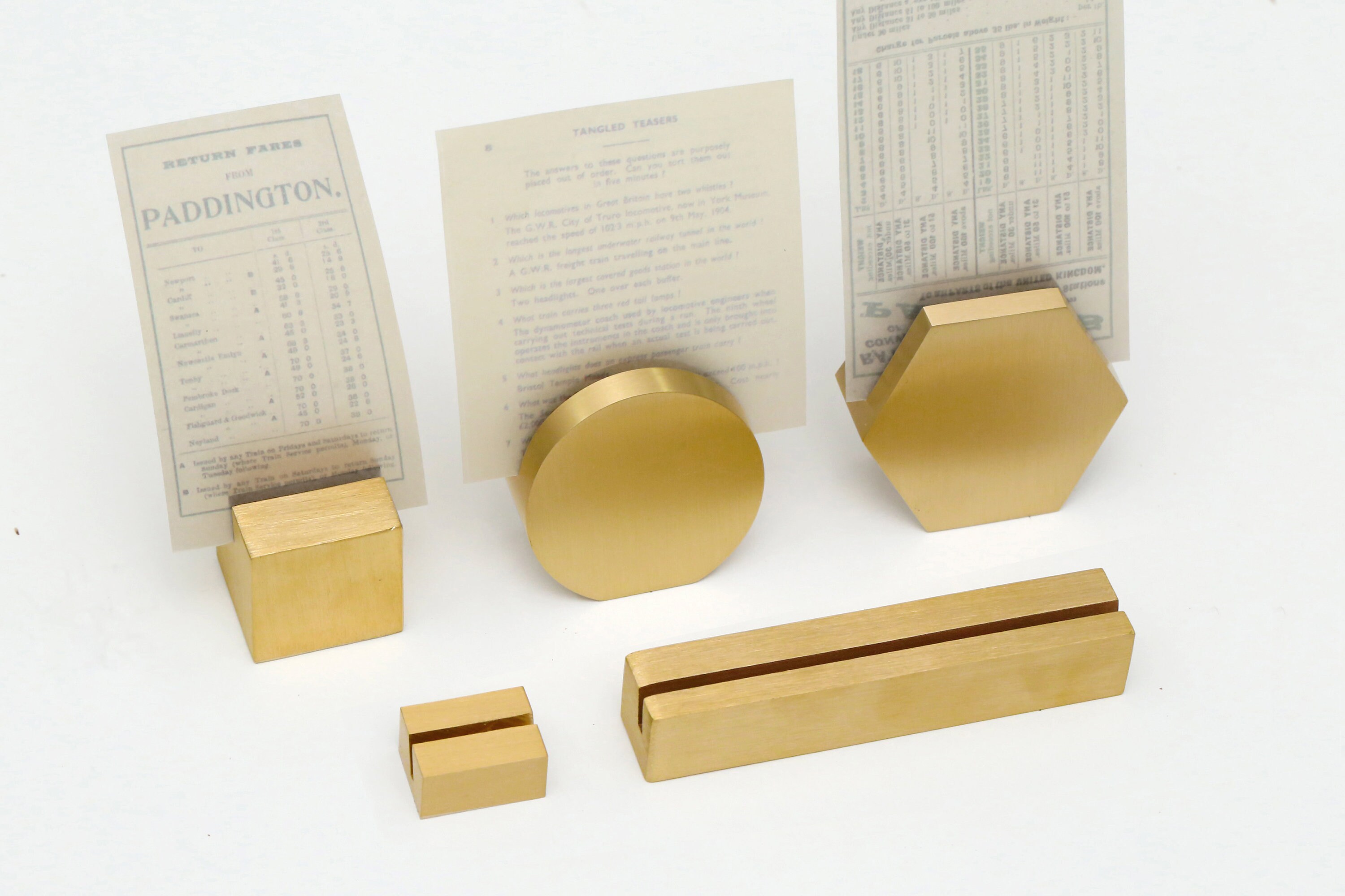 Brass Stainless Steel Card Holder Card Photo Holder Brass - Etsy UK