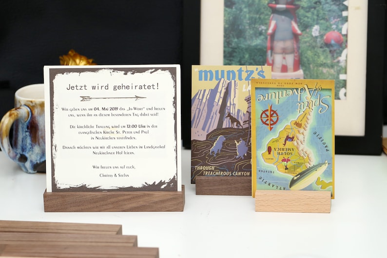 Wood Table Standsname Place Card Stand Table Number Holders - Etsy