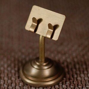 Brass Card Holder, Price Tag Holder, Brass Name Tag Stands, Brass Table ...