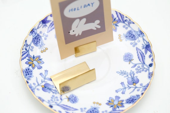 Brass Stainless Steel Card Holder Card Photo Holder Brass - Etsy