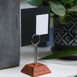 Wood Place Card Holders, Natural Stands, Table Number Holders, Wedding ...