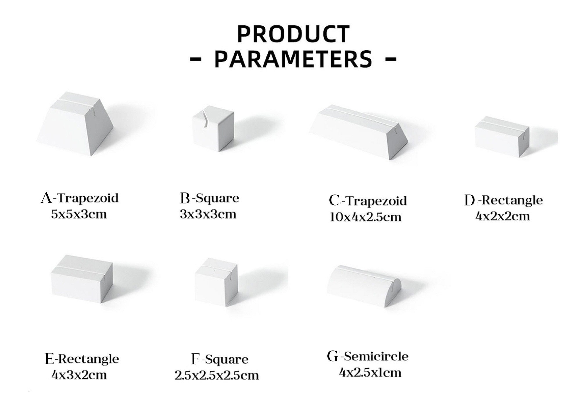 Geometric White Plaster Card Holder Display Card Holder Name - Etsy