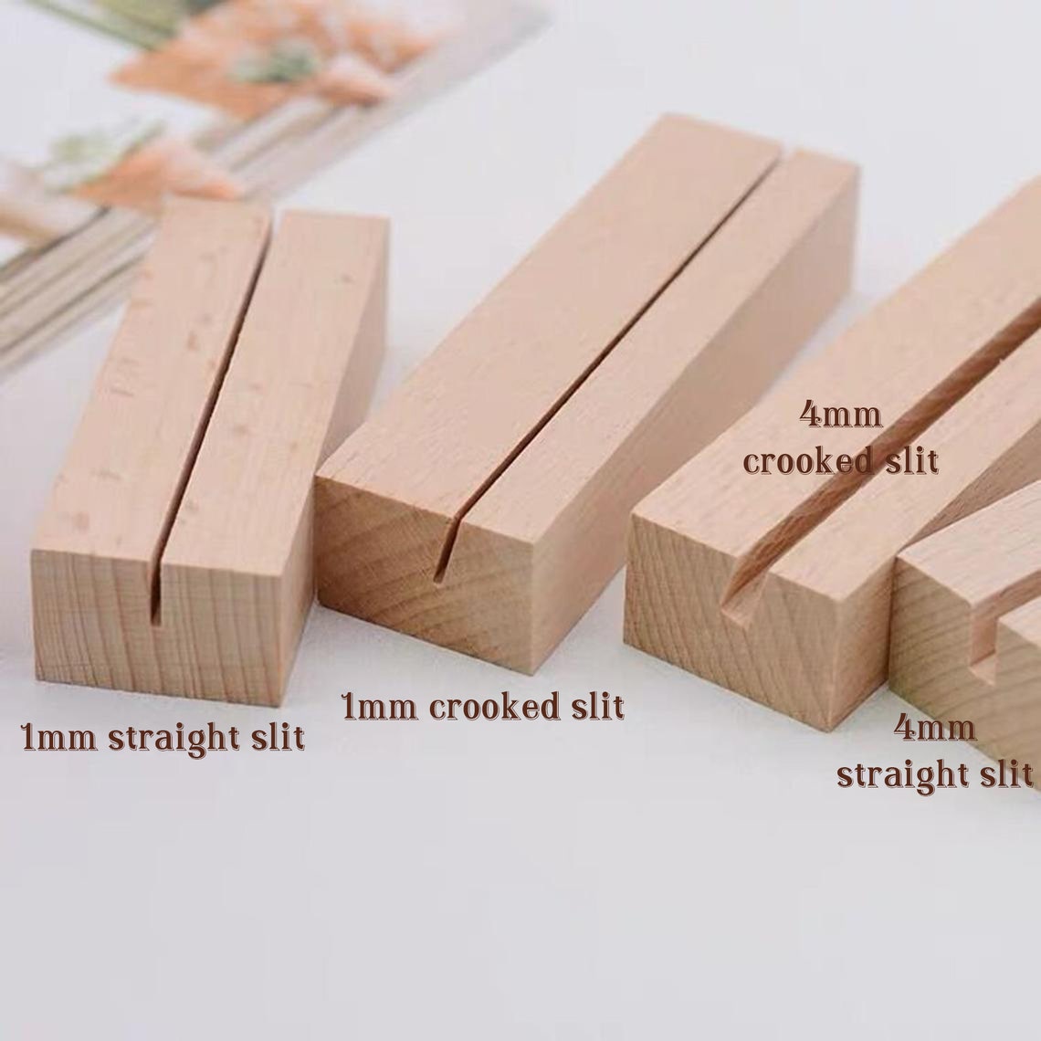 Black Walnut Wood Table Standsname Place Card Stand Walnut - Etsy