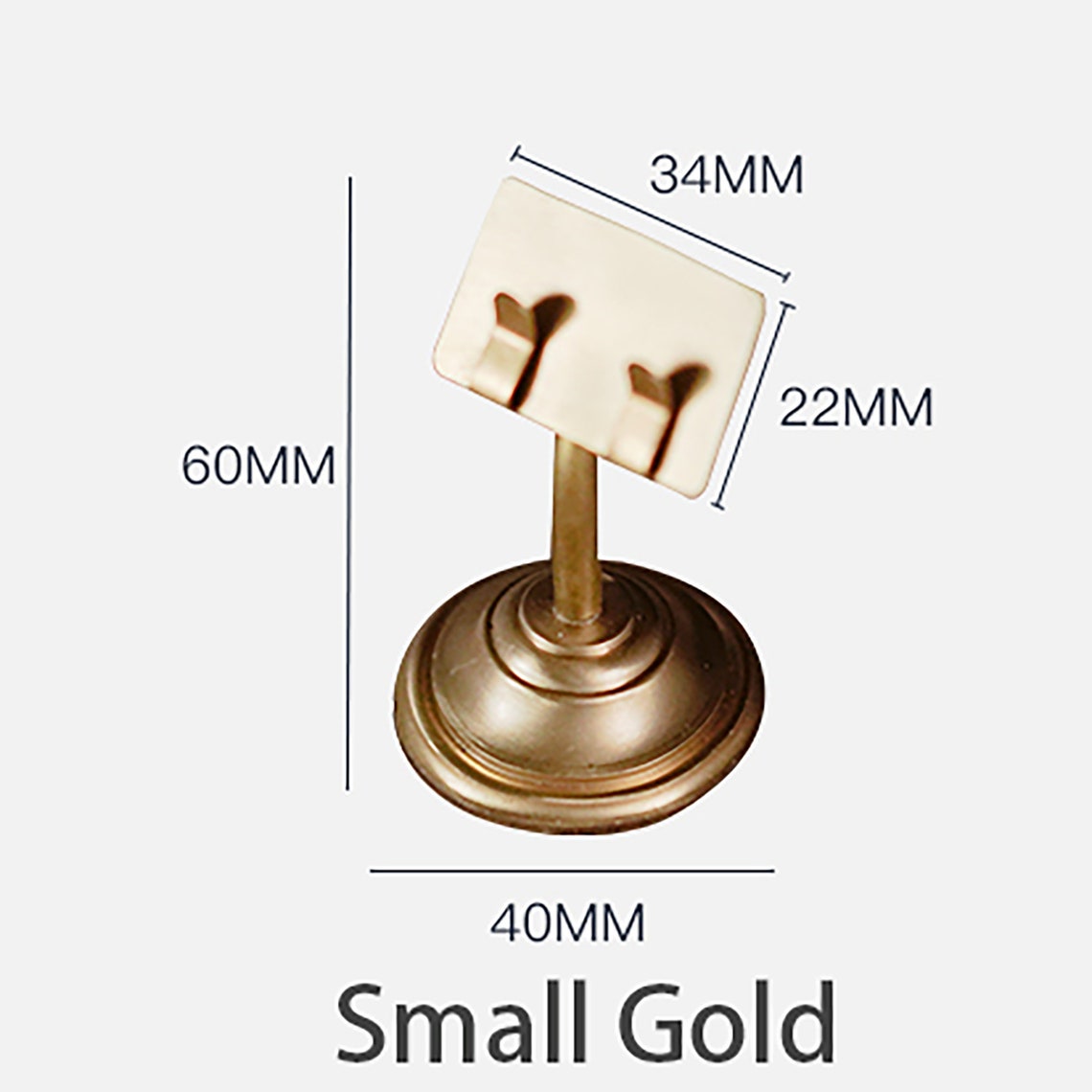 Brass Card Holder Price Tag Holder Brass Name Tag Stands - Etsy