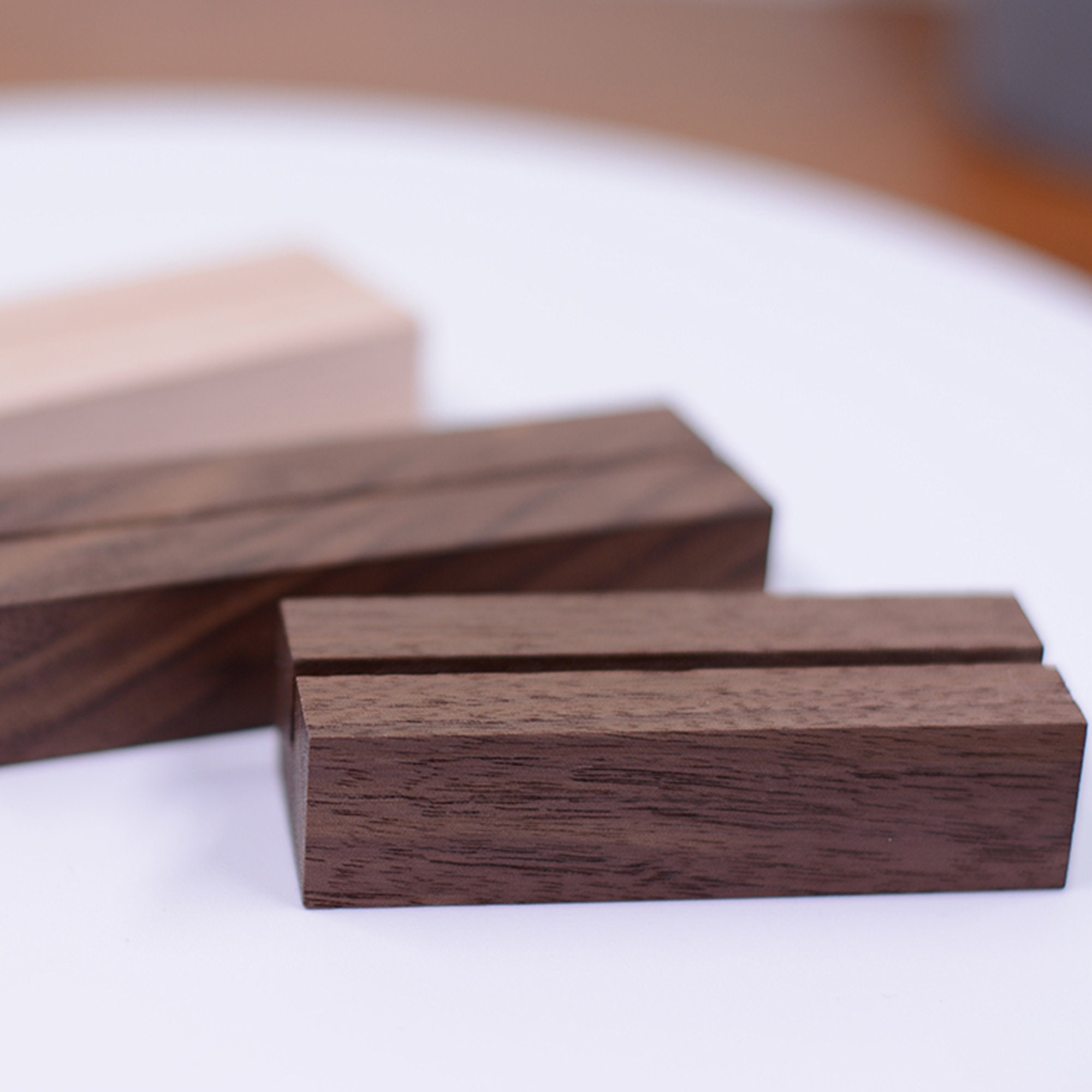 Black Walnut Wood Table Standsname Place Card Stand Walnut - Etsy