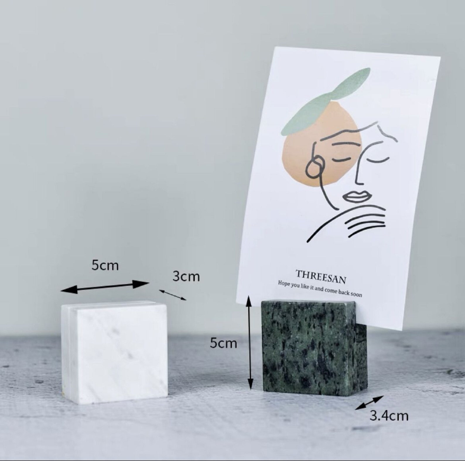 Geometric Marble Card Holders Recycled Marble Holder Modern - Etsy