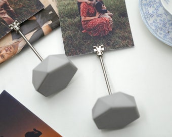 Mirror Gold Brass Stainless Steel Card Holder, Photo Holder, Name Tag ...