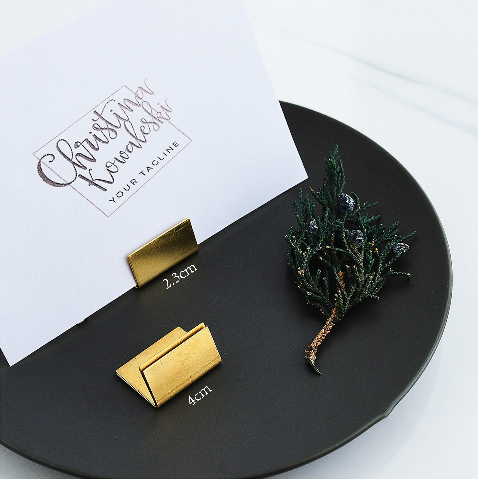 Brass Stainless Steel Card Holder Card Photo Holder Brass - Etsy