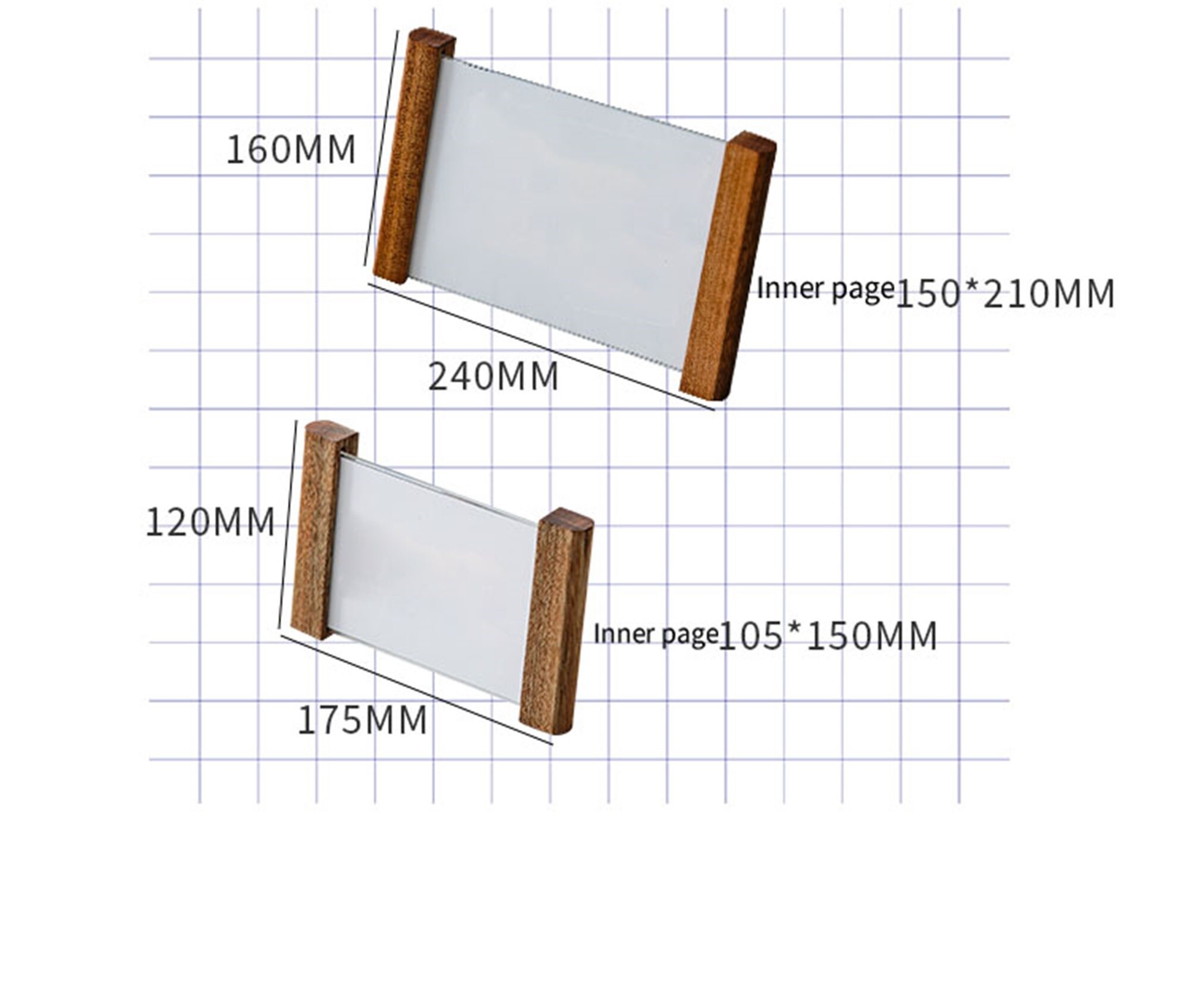 Walnut Price Tag Holder Walnut Card Holder Price Tag Stands - Etsy