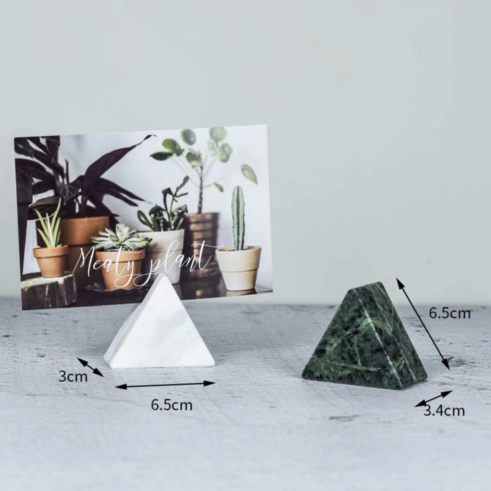 Geometric Marble Card Holders Recycled Marble Holder Modern - Etsy