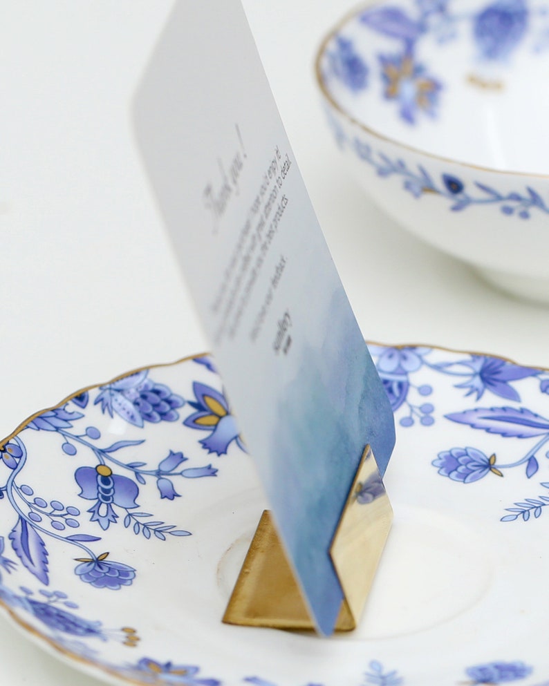 Brass Stainless Steel Card Holder Card Photo Holder Brass - Etsy