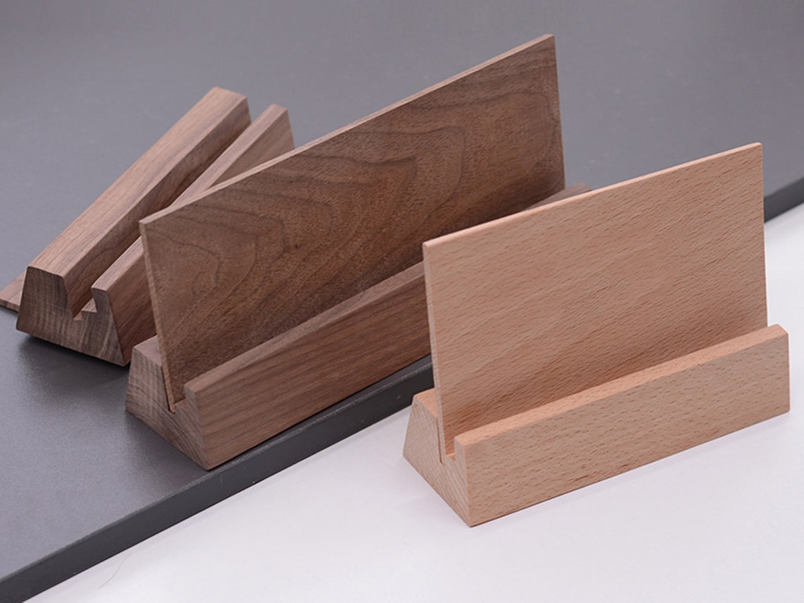 Wood Table Calendar Stands Calendar Card Holder Walnut Table - Etsy