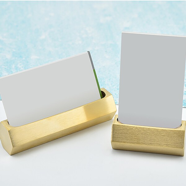 Brass Place Card Holder - Etsy