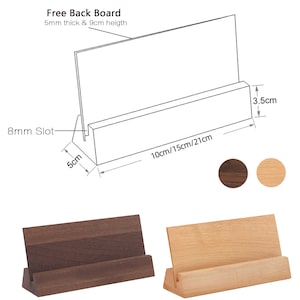 Wood Table Calendar Stands,calendar Card Holder, Custom Engraved Table ...