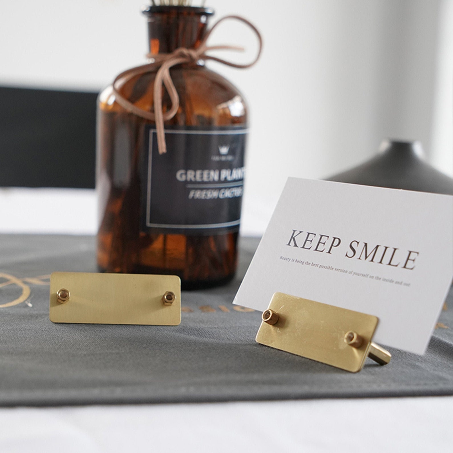 5cmx2cm Brass Stainless Steel Card Holdercard Photo Holder - Etsy