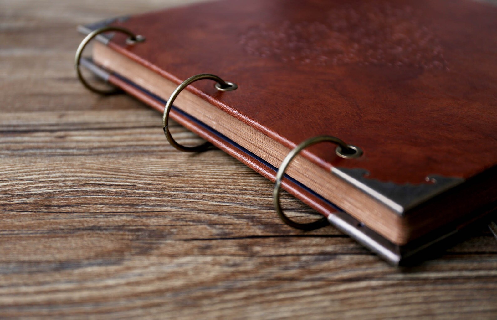 A4 Personalized Leather Scrapbook Photo Album/ Memory Book - Etsy