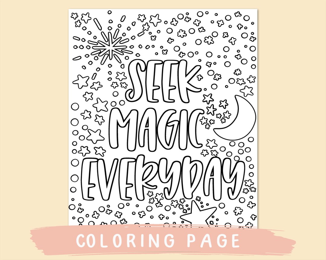 Printable Coloring Pages, Quote Coloring Page, Coloring for Adults ...